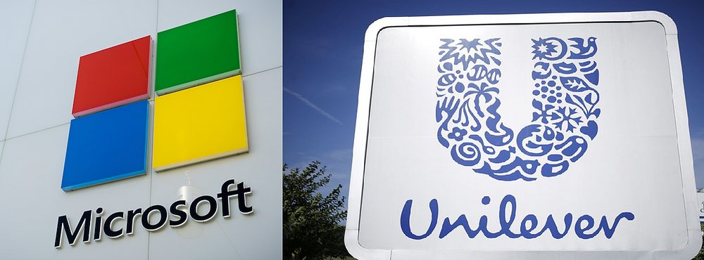 Amount A concerns are raised by Microsoft and Unilever.