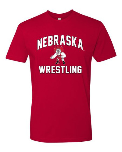 Red Nebraska Wrestling T-Shirt (tri-blend) | NE Wrestling Camps