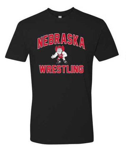 Black Nebraska Wrestling T-Shirt (tri-blend) | NE Wrestling Camps