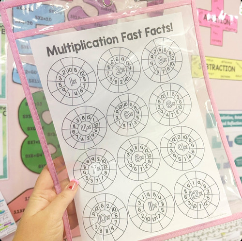 Multiplication and Division Wheels and Grid Warm Up | Miss Resourcefulness
