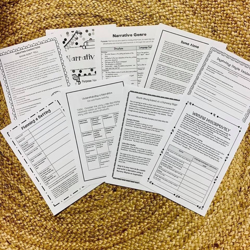 Narrative Activities and Worksheets | Miss Resourcefulness