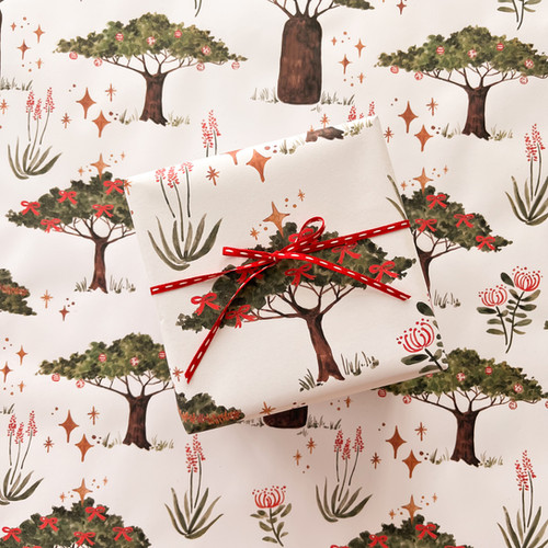Sparkly Safari Christmas Gift Wrap | Lumina Studio