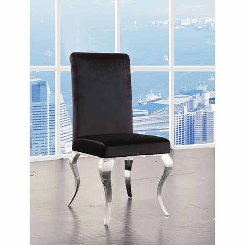 Noralie Black Fabric Chair 62072 | EuroclassicFurniture