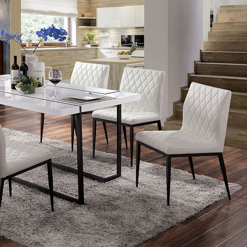 White/Black Table ALISHA FOA FOA3799T | EuroclassicFurniture
