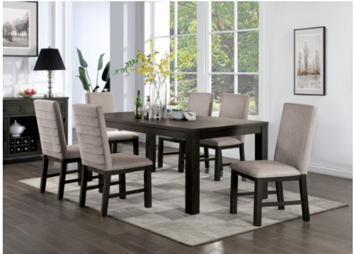 Transitional Antique Black Dining Table FOA CM3252BK | EuroclassicFurniture