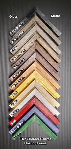 1" Canvas, Thick Border Canvas Frame - 3/4", Made-to-Or | hindsightar