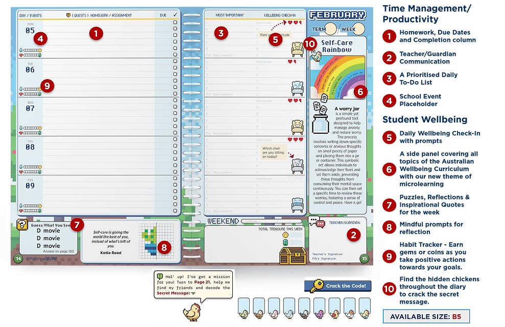 MyDiary Life 360 Wellbeing Diary | MyDiary