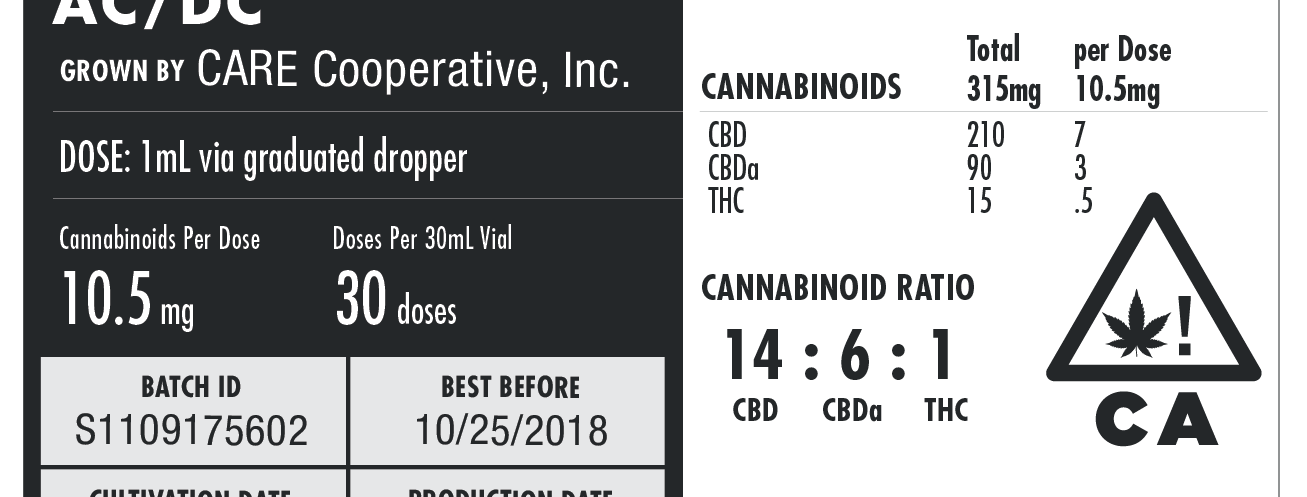 AC/DC HIGH CBD FULL-SPECTRUM CANNABIS OIL TINCTURE BY CHEMISTRY