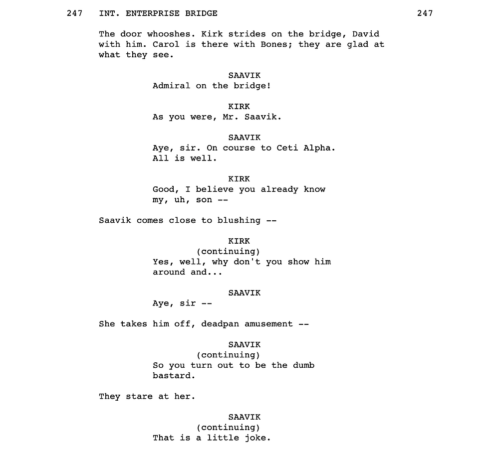 Star Trek II: The Wrath of Khan Screenplay
