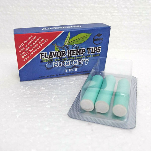 Tips Boom Hemp Blueberry 3pk | Bongzilla