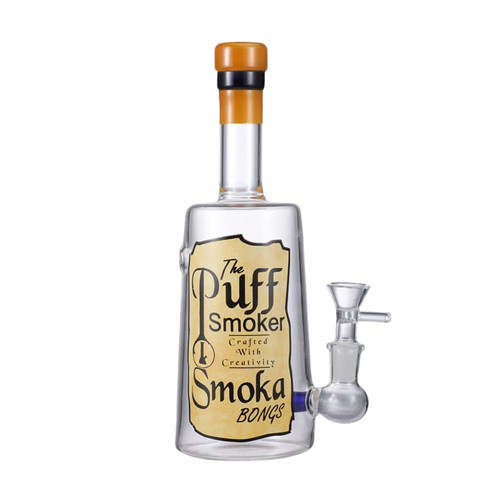 The Puff Smoker Bottle Glass Bong 23cm | Bongzilla
