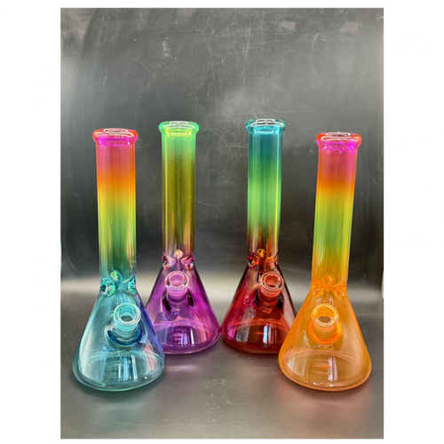 Rainbow Conical Flask 35cm | Bongzilla
