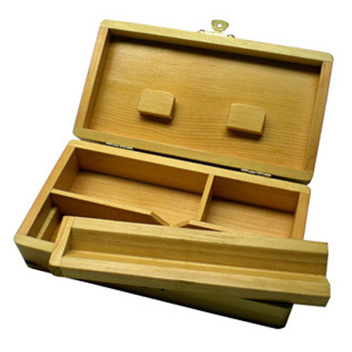 Wooden rolling box with open top | Bongzilla