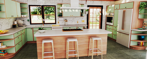 Toro Kitchen Cabinets | Metal Midcentury Modern Kitchen Cabinets