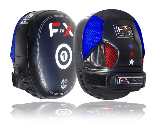 Focus Pads Air Mitts Pads Leather Hook & Jab Pads Curved MMA Punch Pads ...