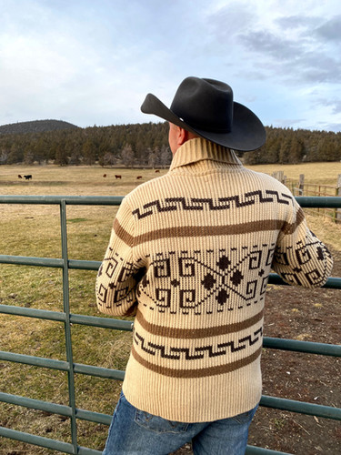 The Original Westerley Sweater-Tan/Brown | Erickson Saddle Co.