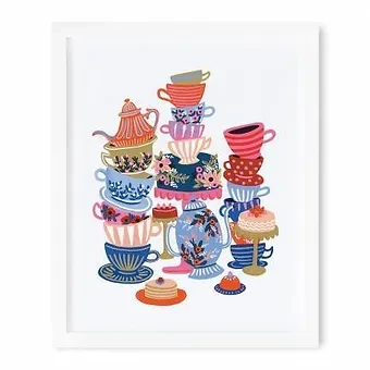 Tea Cups Print | Lace Store