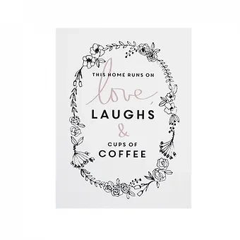 Love Laughs and Coffee Print | Lace Store