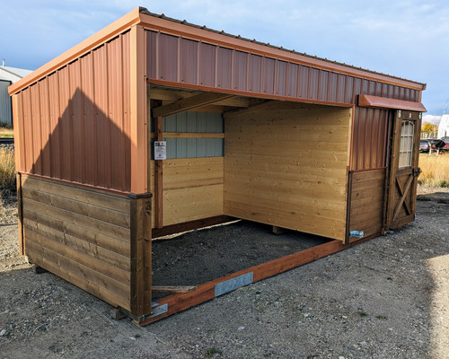 8x20 Animal Shelter w/tack room | Montana Custom Sheds