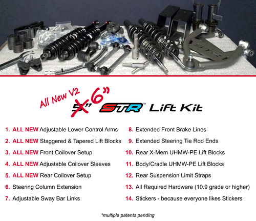 BRAAP 6" STR Smart Car Lift Kit | BRAAP Lifted Smart Cars