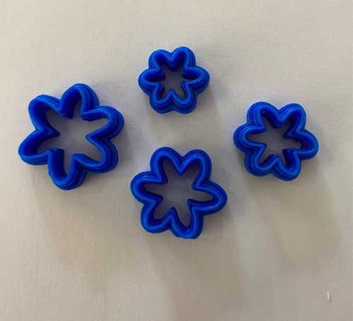 Set of four 6-Petal /filler flower Cutters | Sugar Design