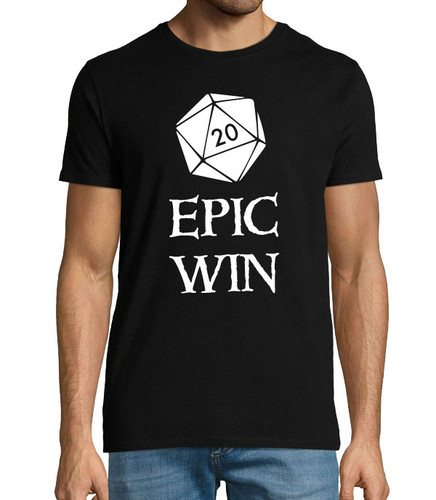 Epic Win D20 D&D Crit men's T-shirt | Konton Ink