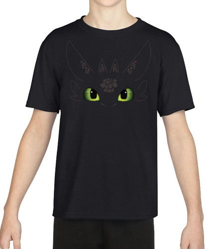 Toothless - How to train your Dragon - Night Fury - Face - Kid's fit T ...