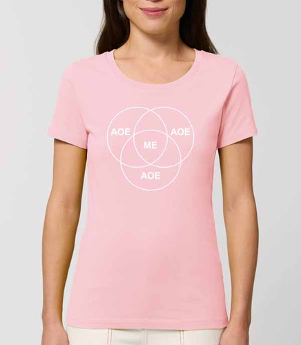 Women's Fit T-shirt - AOE Venn Diagram - Gaming Fails | Konton Ink