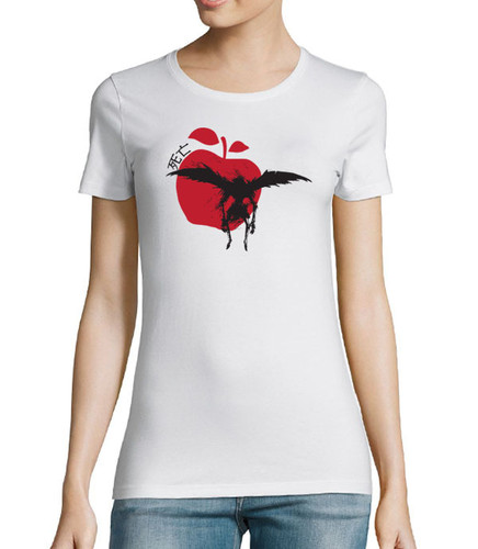 Death Note red apple anime & manga womens T-shirt | Konton Ink