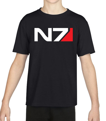 Mass Effect N7 Logo Kid's T-shirt | Konton Ink
