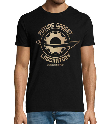 Steinsgate Future Gadget Laboratory pin logo anime men's T-shirt ...