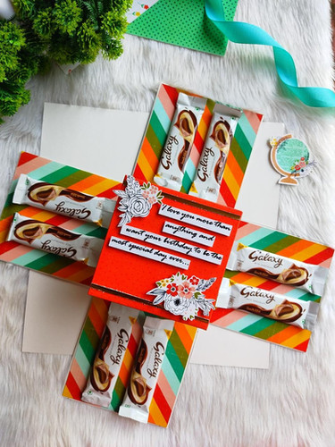 Green Butterfly Explosion Box | Send A Cake & Gifts