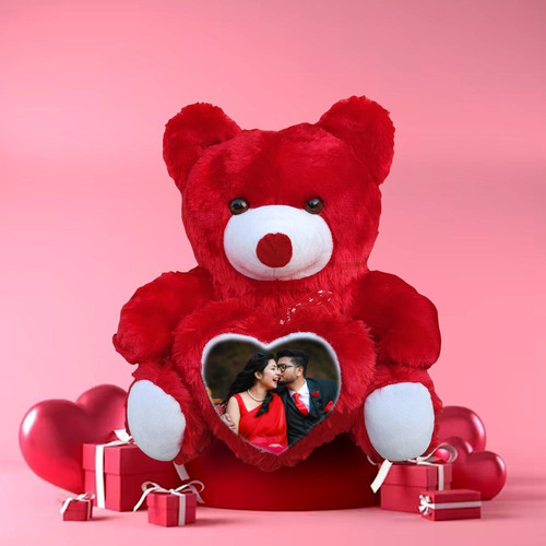Photo printed Teddy bear | Send A Cake & Gifts