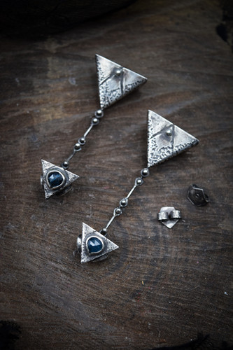 Pyramid Schemas / Triple Kyanite, Double Pyramid Drop Studs | Metalhead ...