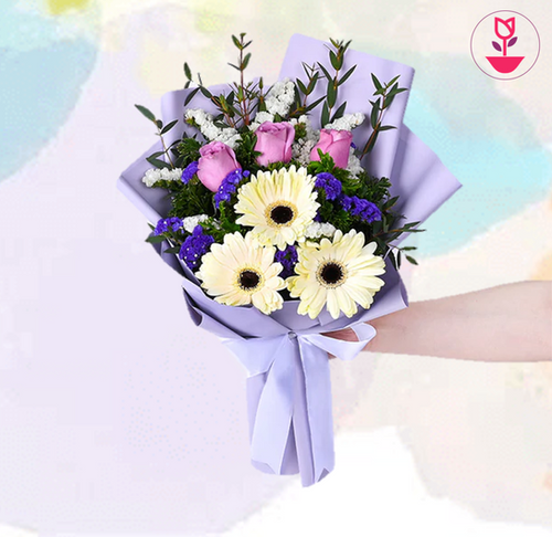 Ramo de flores lila MAriana | Florerías de México