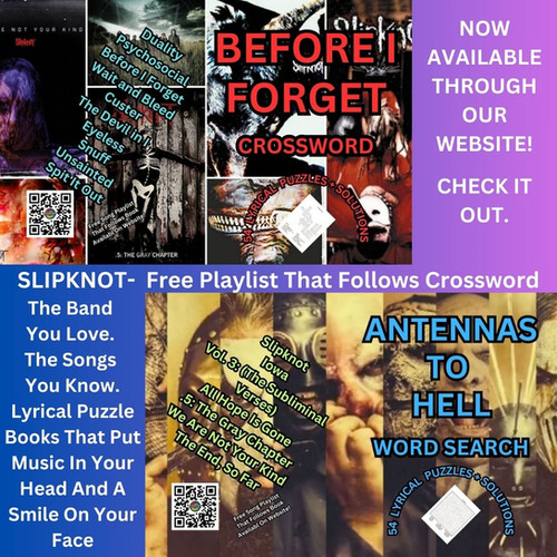 SLIPKNOT PUZZLE BOOK BUNDLE | Favorite Band Books