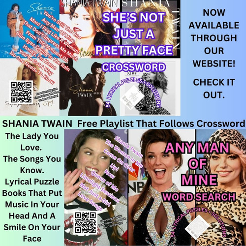 SHANIA TWAIN PUZZLE BOOK BUNDLE | Favorite Band Books