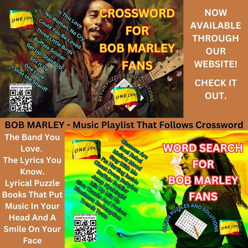 BOB MARLEY PUZZLE BOOK BUNDLE | Favorite Band Books