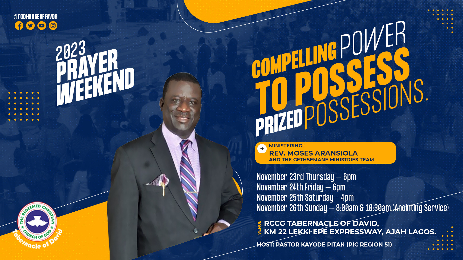 2023 Impartation Weekend | Rccg Tabernacle Of David | Lagos