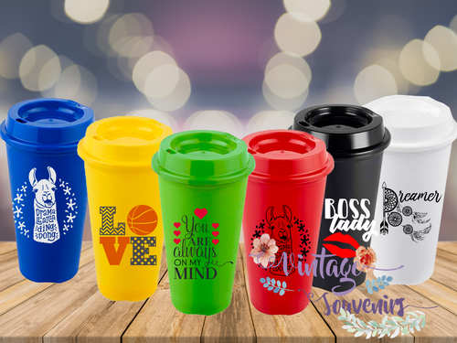 VASO REUTILIZABLE CON FRASES | vintagesouvenirs