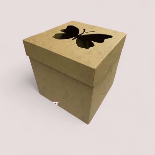 10PZAS CAJA DE CARTÓN CON SUAJE DE MARIPOSA - DISEÑO ELEGANTE Y ...