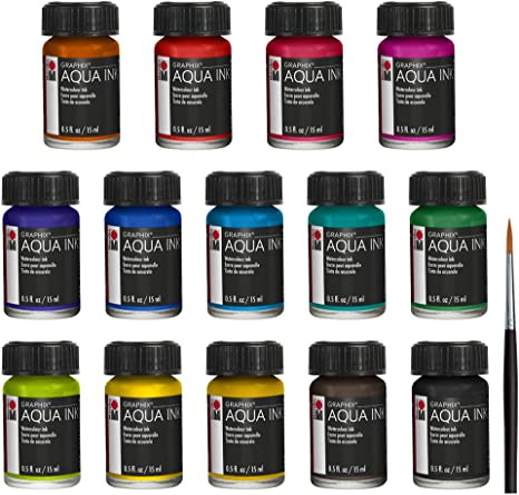 ACUARELA LIQUIDA GRAPHIX 45ML AQUA INK MARABU | papierspaperspapel