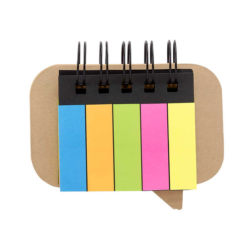 25PZAS PORTA NOTAS ADHERIBLES DE COLORES "MUH" | Vintage Souvenirs