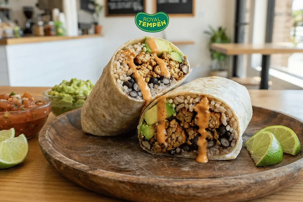 Flavorful Tempeh Burrito Recipe with a Royal Tempeh Twist