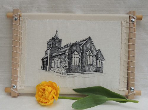 Blackwork Buildings | needlesandsparkles
