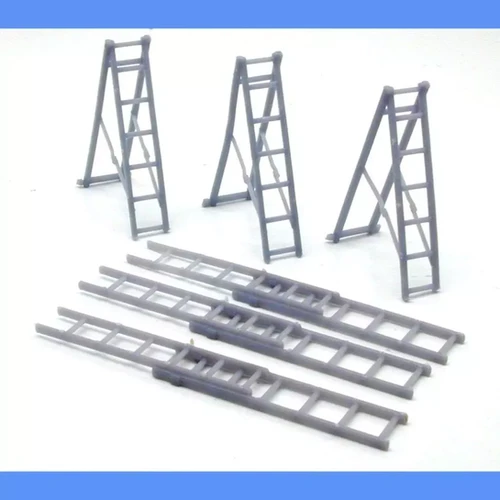 STEP LADDERS (3) EXTENSION LADDERS (3) 1/87 HO Scale Resin Print ...