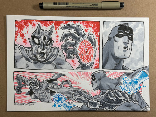 Saturn versus Doc Satan | ThomasPerkinsArt