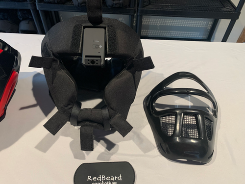 RBC Black Cordura CAMERA Force on Force Helmet | redbeardcombatives