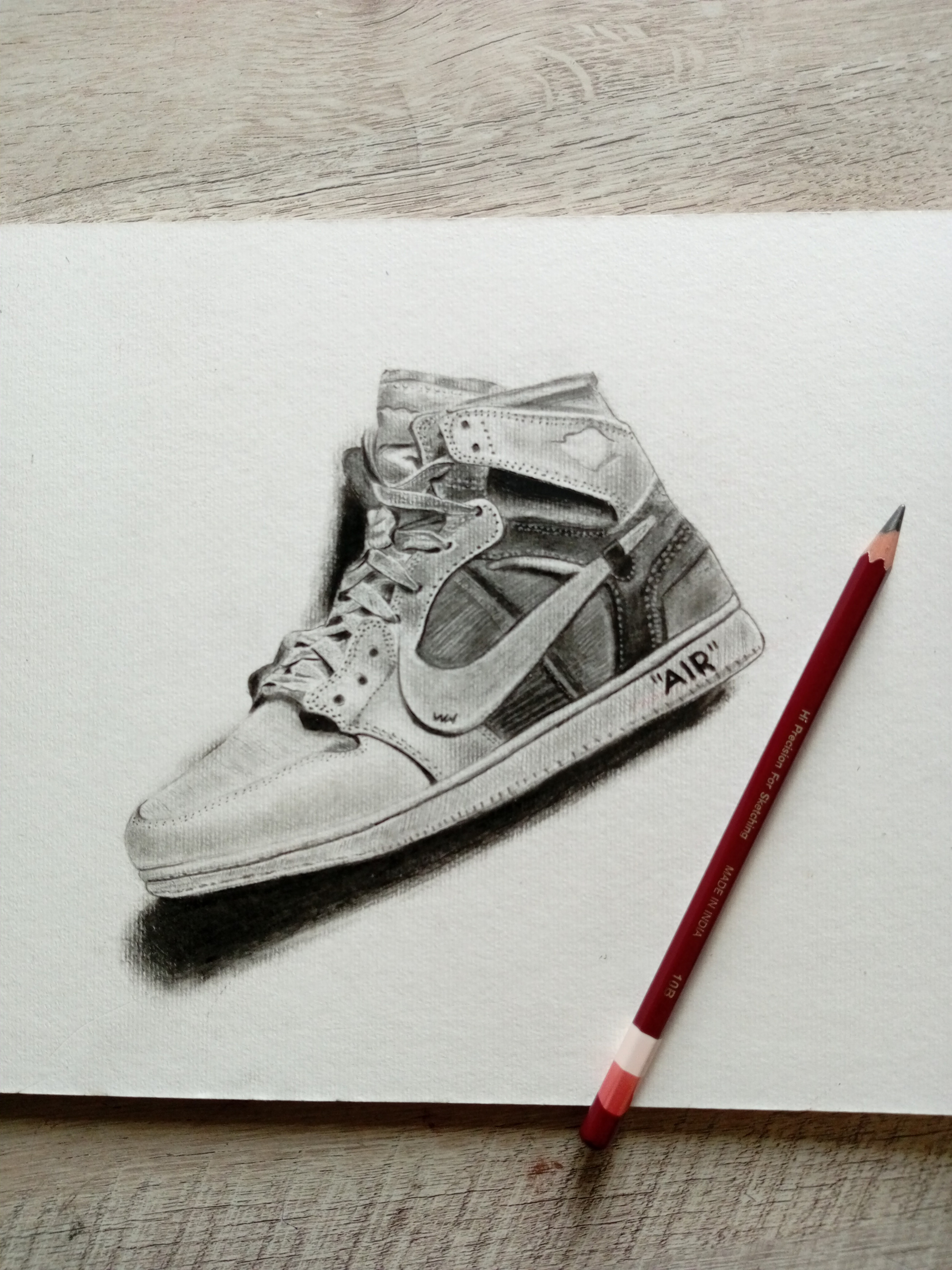 Pencil Shoe Sketch 3d