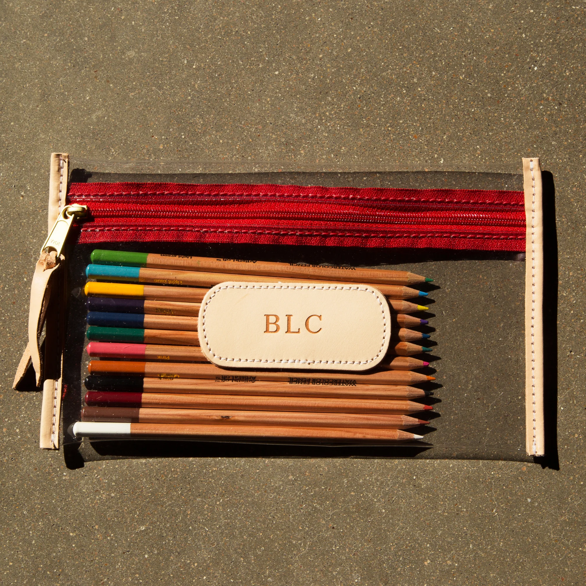 Jon Hart Clear Pouch | the-monogram-lady